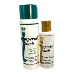 Imperial Touch Razor Bump Solution & Aloe Vera Shave Gel | Relieves ...
